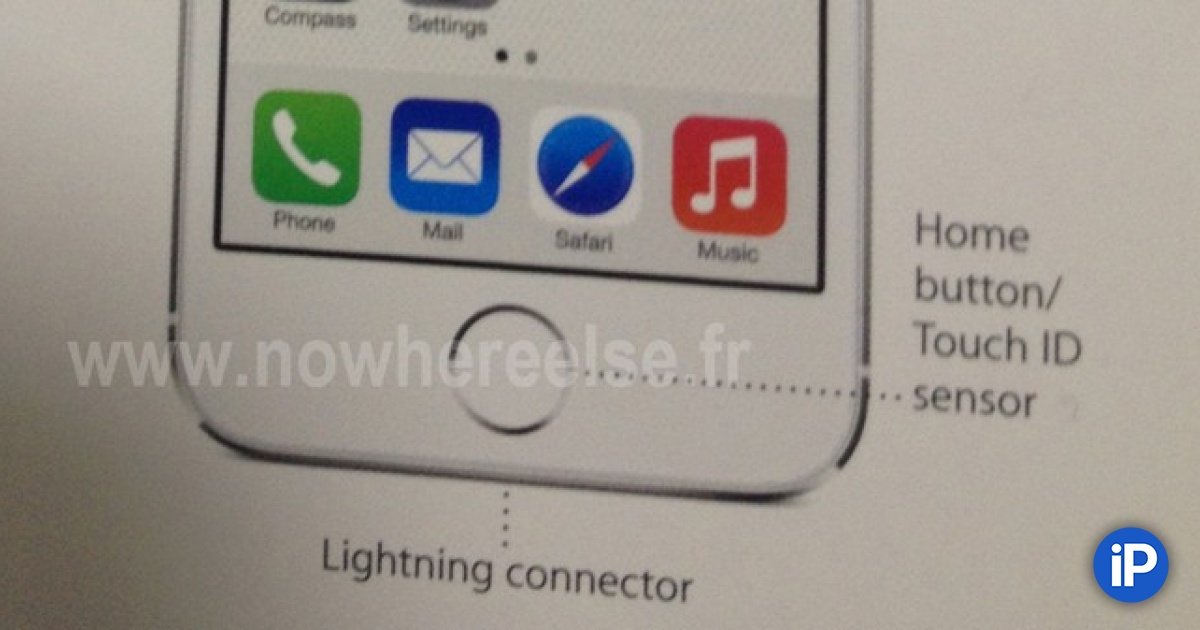 Биометрический сенсор «Touch ID» в инструкции к iPhone 5S
