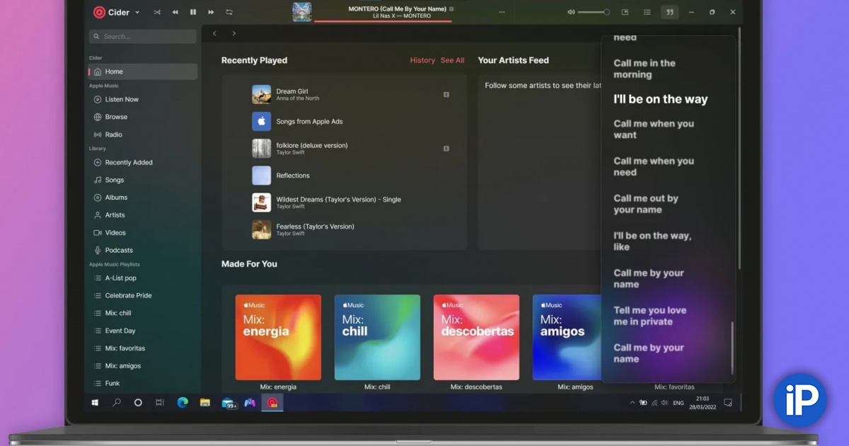 Разработчики с GitHub создали бесплатный плеер Cider для Apple Music ...