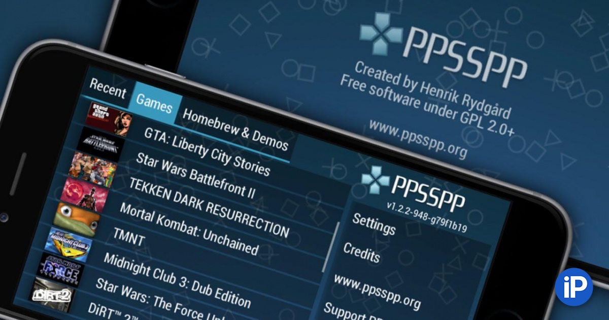 В App Store вышел популярный эмулятор PPSSPP для запуска игр с PSP на iOS
