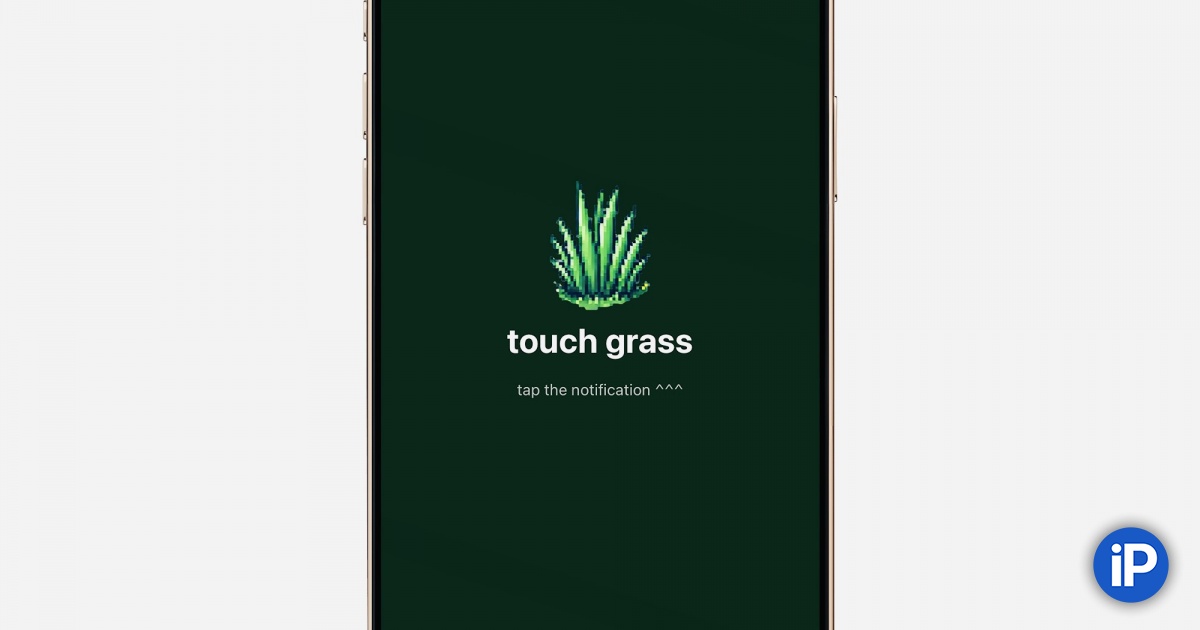 Вышло приложение touch grass для iPhone. Оно блокирует доступ к ...
