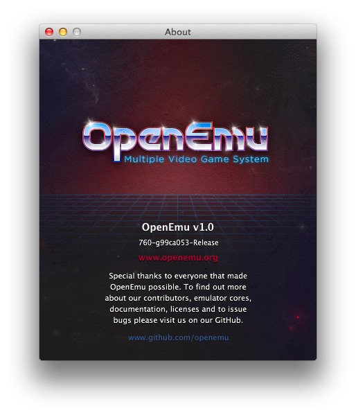 Эмулятор консольных игр OpenEmu для OS X