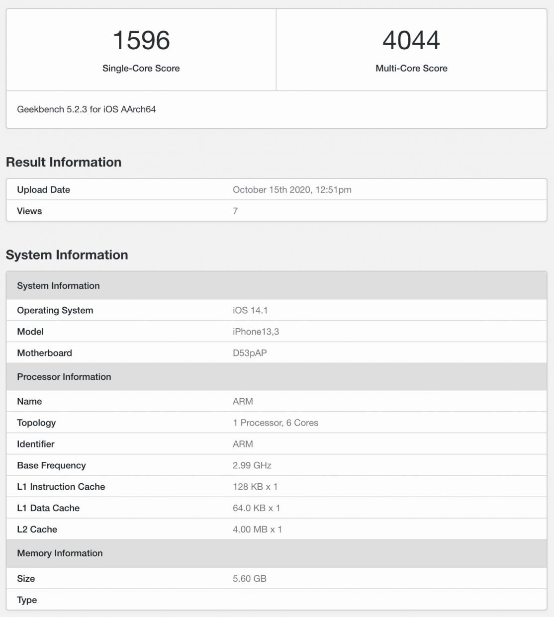 iPhone 12 Pro протестировали в Geekbench. Он на 25% мощнее, чем 11 Pro